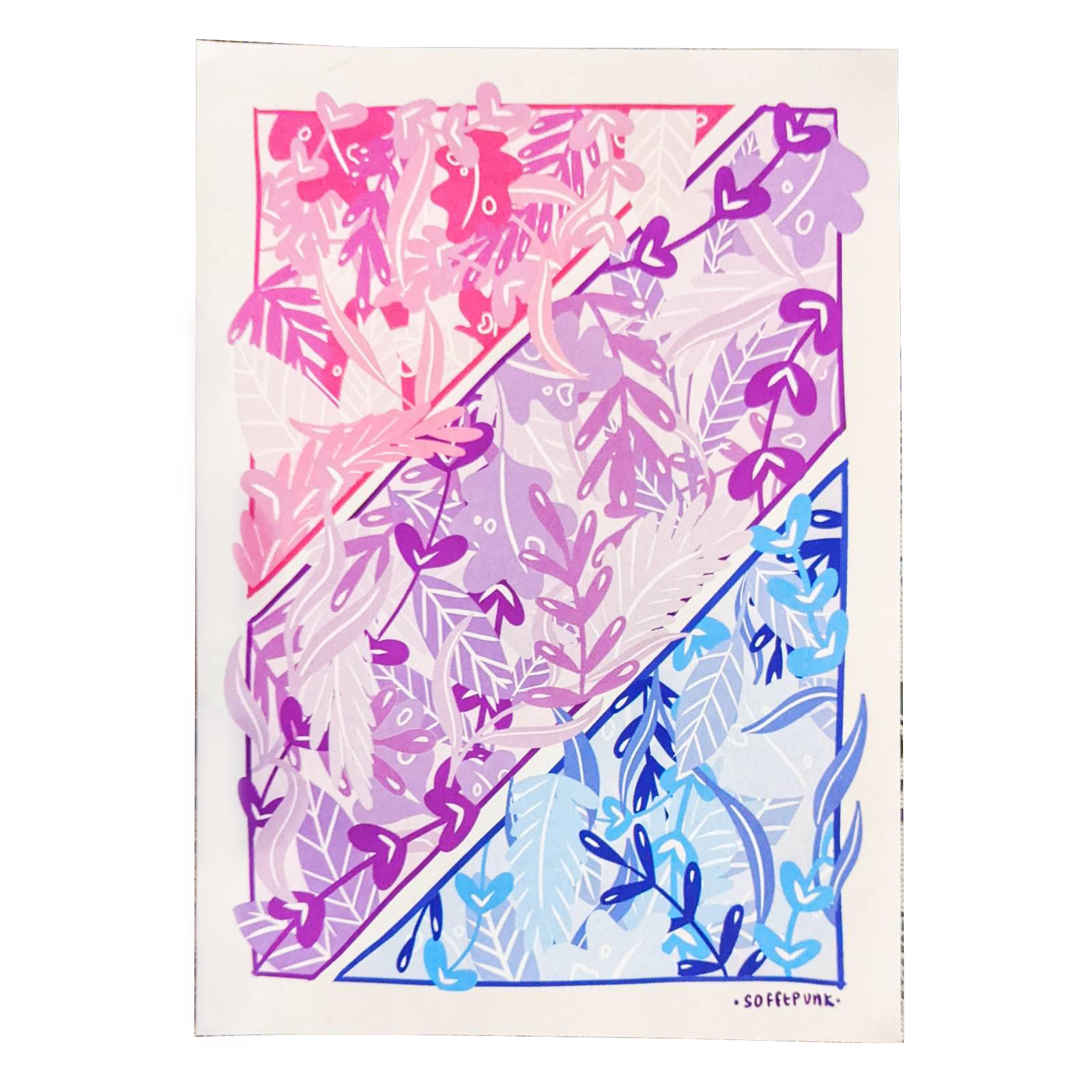 Bi Flag Postcard Bi Flag Postcard